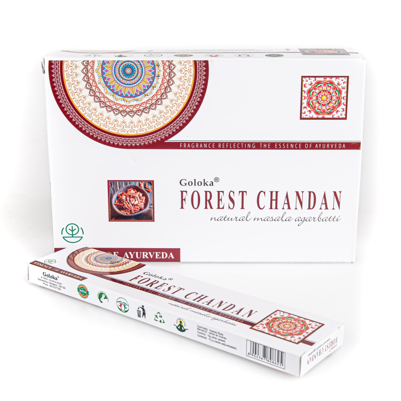 Indické vonné tyčinky Goloka Essence Forest Chandan