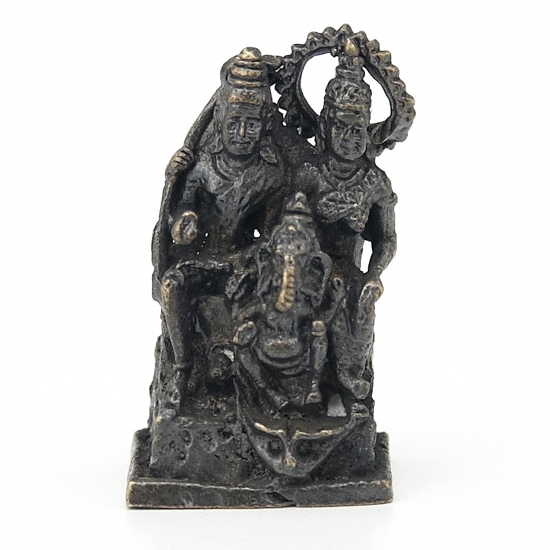 Soška mini Shiva-Parvati-Ganesha