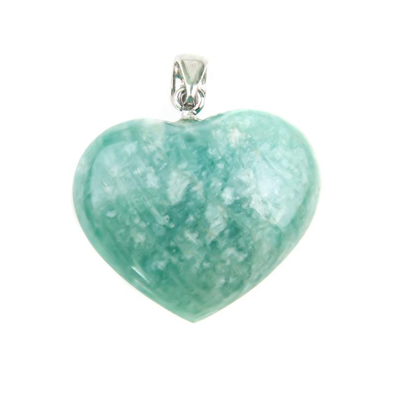 Přívěsek srdce Amazonit